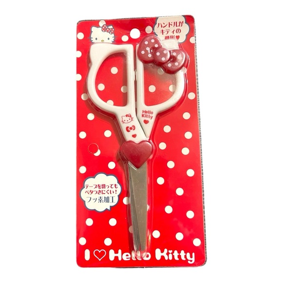 Sanrio | Other | Hello Kitty Scissors Red And White Polka Dot Design ...
